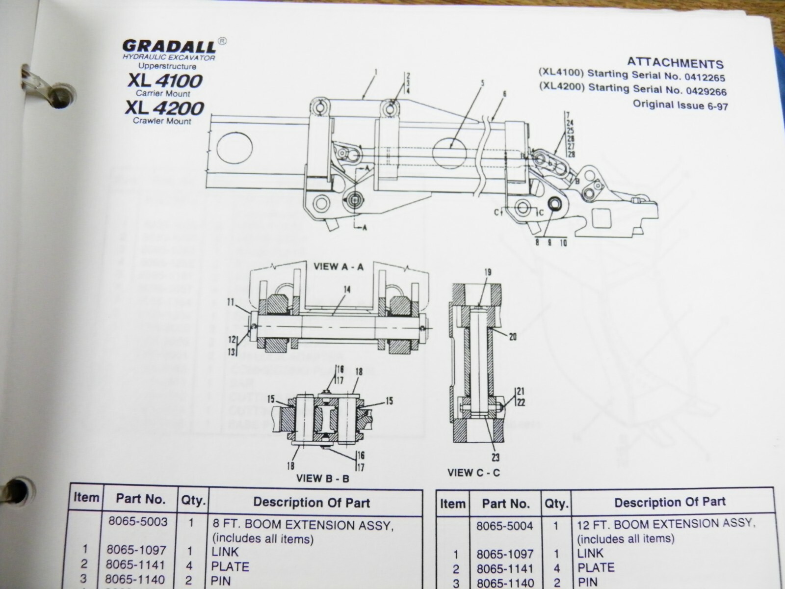 GRADALL XL4100 PARTS MANUAL | eBay