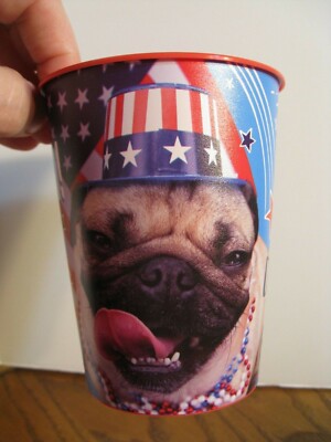 Official Doug the Pug Cup - America! Pug, Yeah! - Plastic 16 oz. Cup ...