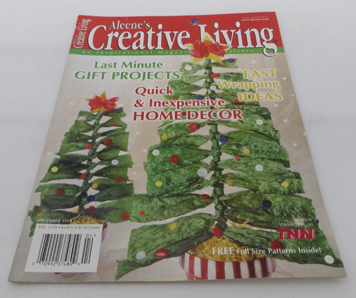 Aleene's Creative Living Magazine DEC 1999 fast wrapping ideas last ...