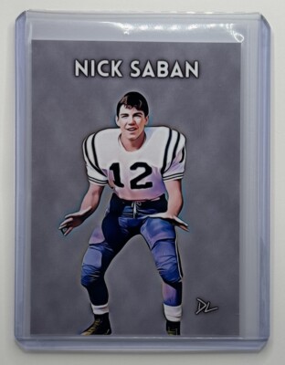 Nick Saban Limited Edition Artist Signed Kent State University Trading ...
