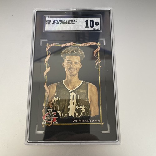 VICTOR WEMBANYAMA RC SGC 10 2023 Allen GINTER X Black Border WEMBY ...