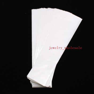 Lot 100pcs White OPP Plastic Jewelry Bag fit Pendant Necklace Packing ...