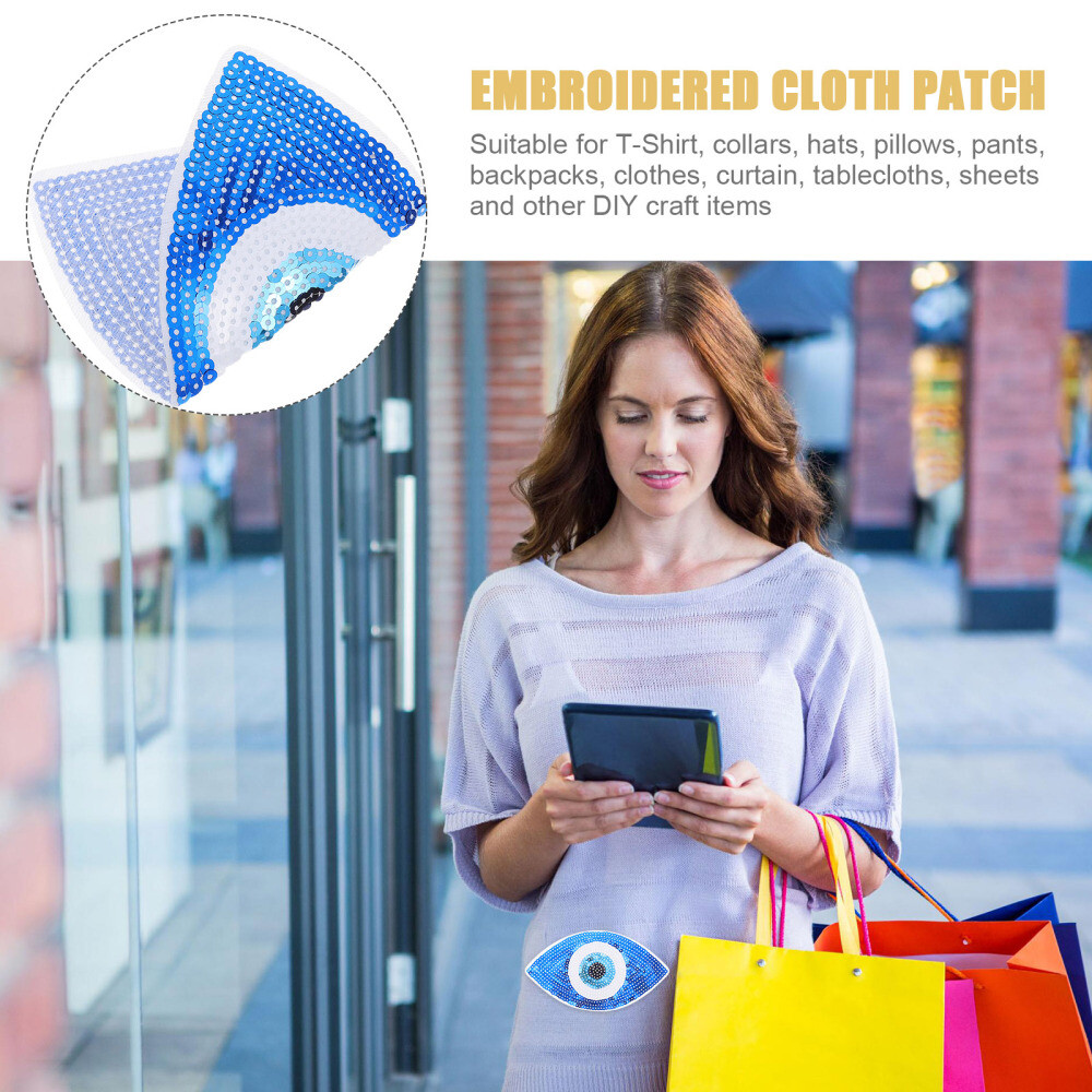 5pcs Eye Clothing Patches Sew On Applique for Crafts & Decoration | eBay