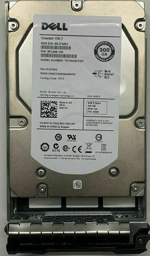 0F617N / ST3300657SS DELL 300GB 1500RPM 6Gb/s SAS Hard Drive ...