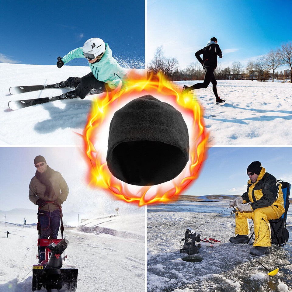 Military Tactical Skull Cap Winter Warm Fleece Windproof Ski Beanie ...