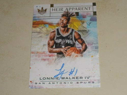 2018-19 Panini Court Kings Heir Apparent Autograph Auto Lonnie Walker ...