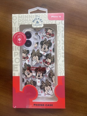 Disney Minnie Mouse iPhone 16 Phone Case MINNIE W Bows & Red Hearts ...