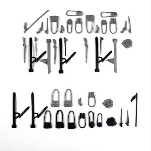 Marx Blue & Gray Battle Accessory Lot of 44 Small Civil War Weapons ...