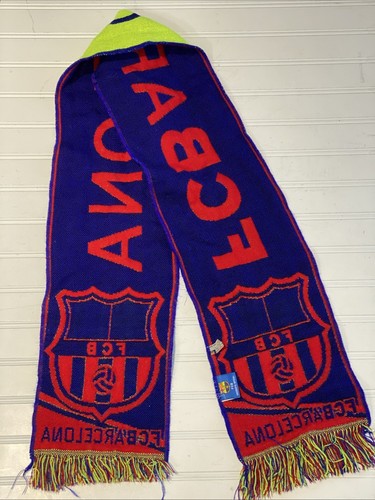 FC barcelona Football Reversible Scarf soccer Official Product FCB | eBay
