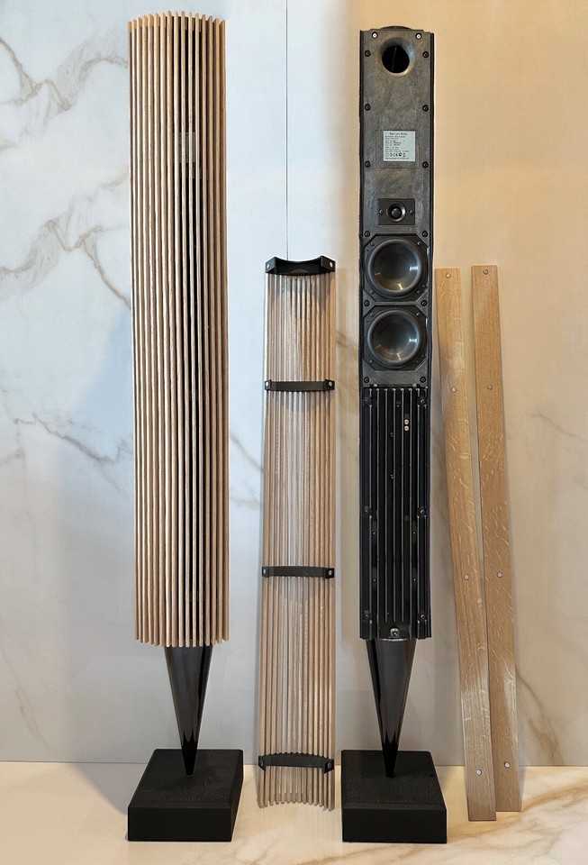 Beolab 8000 oak wood cover (pair) premium handmade for Bang & Olufsen ...