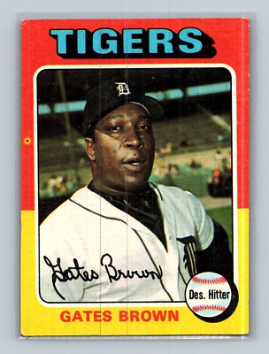 1975 Topps #371 Gates Brown Detroit Tigers Baseball Card | eBay