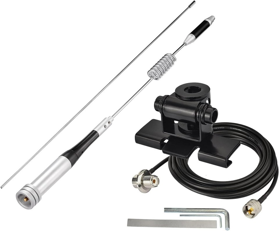 Ham Two Way Radio Amateur Radio Antenna Lip Mount Fixed Bracket PL259 ...