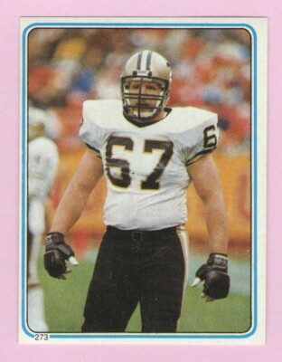 1983 Topps NFL Sticker Stan Brock #273 New Orleans Saints | eBay