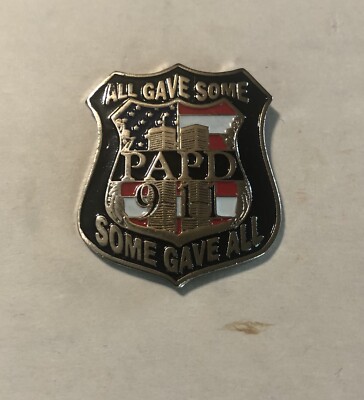 PAPD 9-11 911 All Gave Some Some Gave All Lapel Pin | eBay