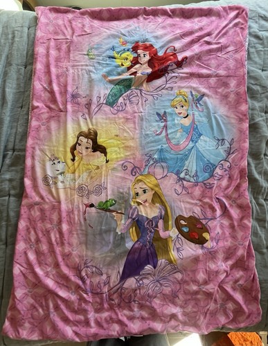 Disney Princess Toddler Bedding Blanket Comforter with Pillowcase Pink ...