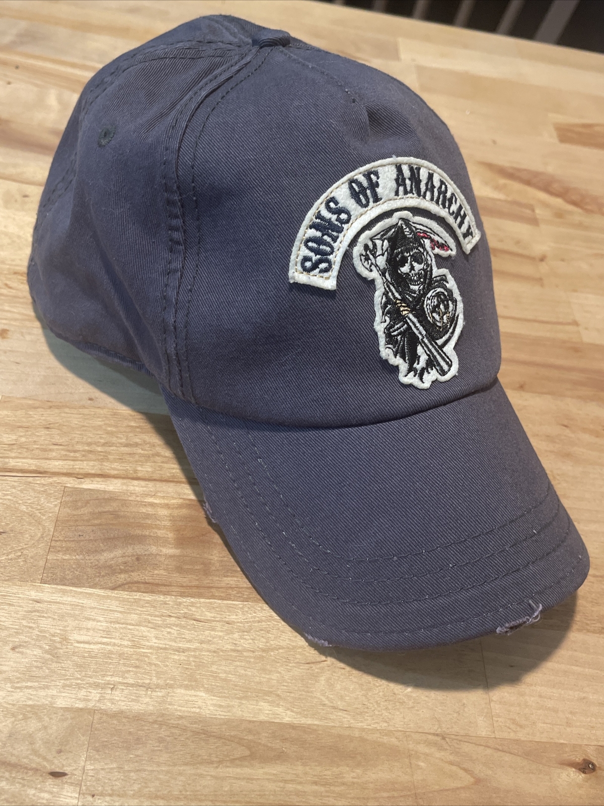 SOA Sons of Anarchy Motorcycle Club Grim Reaper Navy … - Gem