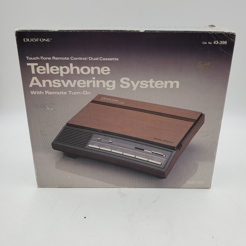 Duofone Telephone Answering System Radio Shack Model TAD-325 Dual ...