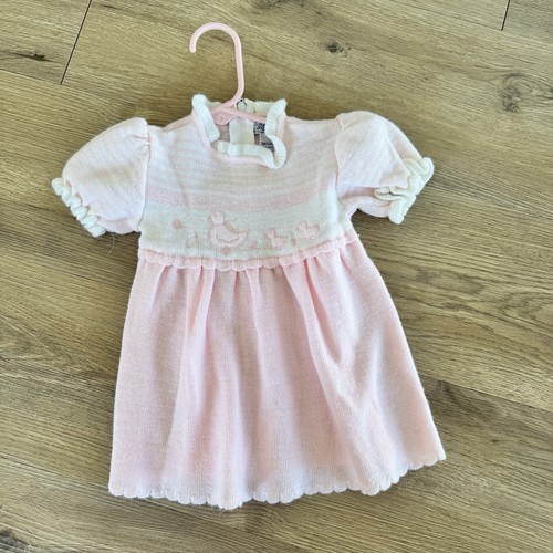 Carriage Boutique Vintage Dress, Pink Little Ducky Ducks Pattern size 0 ...