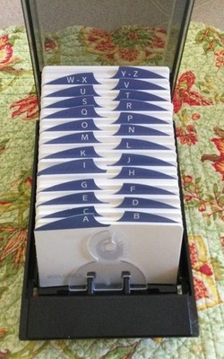 ROLODEX card file with cover - model VIP24C - nice! | eBay