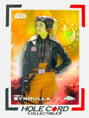 HERA SYNDULLA 2025 Topps Chrome Star Wars #59 Gold Refractor 3/50 丶 ...