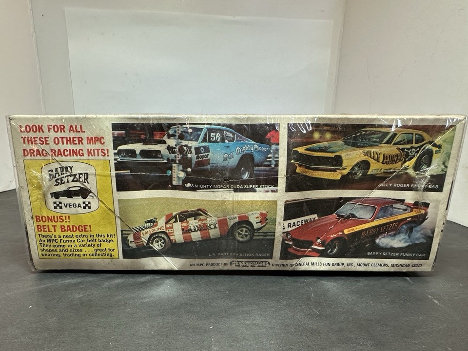 Vintage mpc 1/25 Model Kit | BARRY SETZER Long-Nosed Vega Funny Car ...