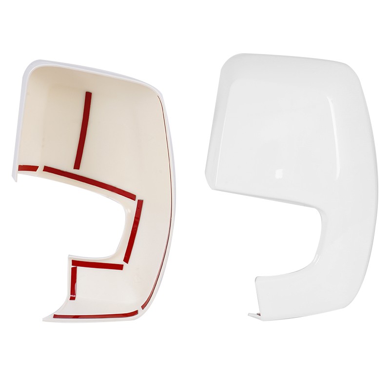 2X GLOSS WHITE WING MIRROR COVER CAPS TRIM FOR FORD TOURNEO TRANSIT ...