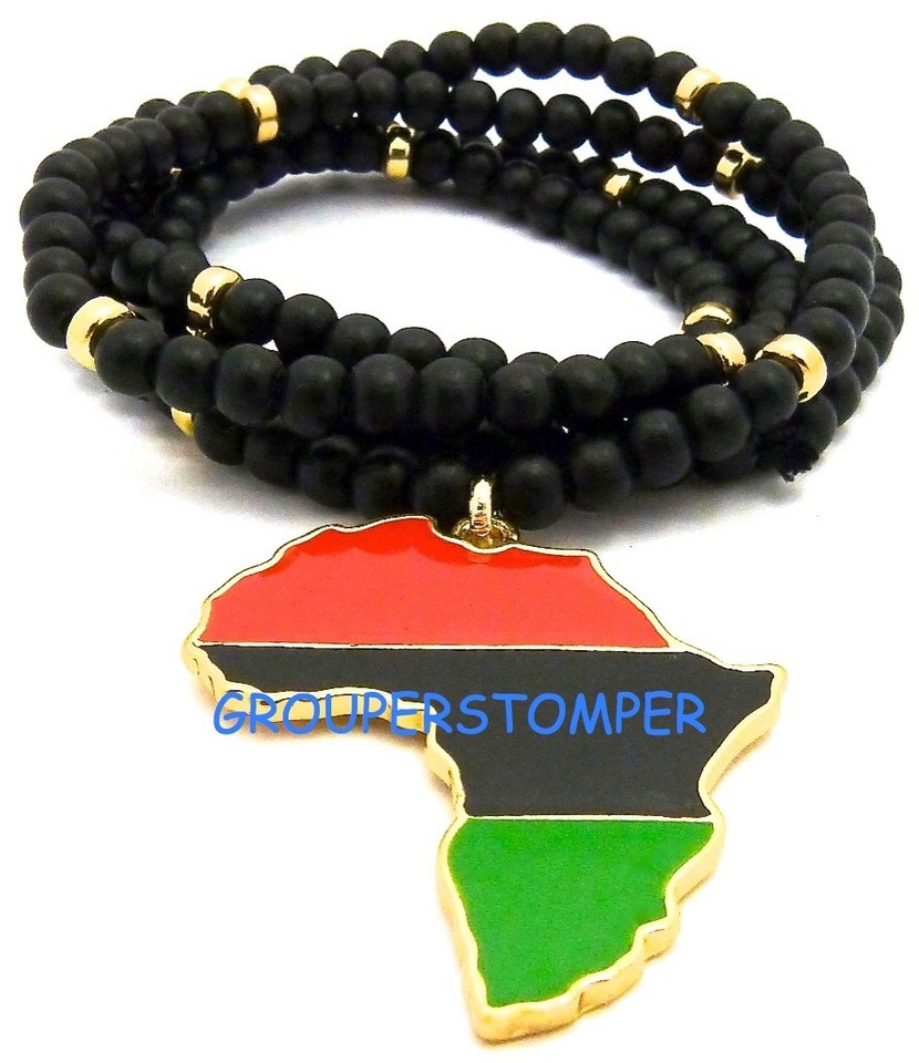 Africa Map Jamaican Pendant Necklace With Assorted Style Chains | eBay