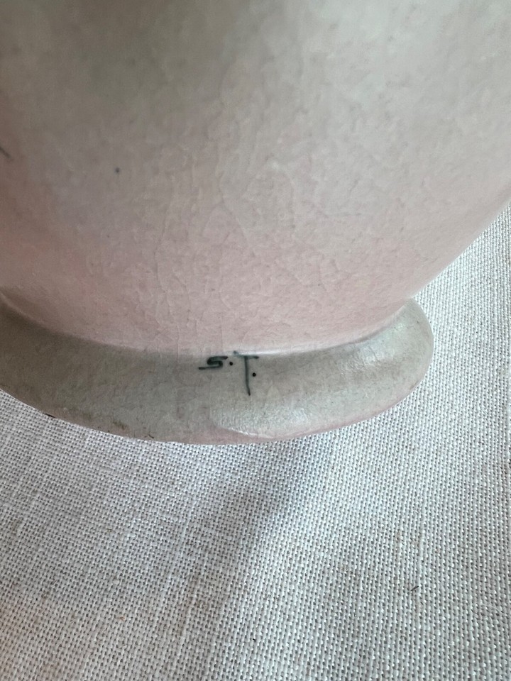 Weller Pottery Hudson Factory Lamp Base signed S. Timberlake 12" | eBay