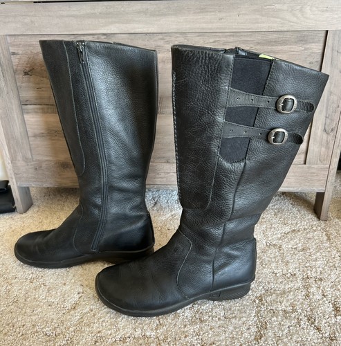 Keen Bern Baby Bern Tall Wide Calf Leather Boot Black Leather Zip Up US ...