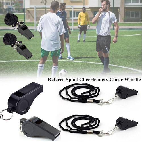 With Black Rope Cheerleaders Cheerleading Tool Black Whistle ABS ...