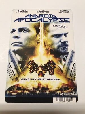 ANDROID APOCALYPSE - Blockbuster Video Shelf Backer Card - 5 1/2" X 8 ...