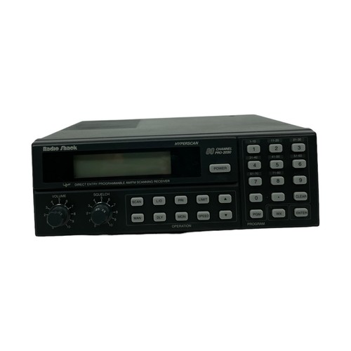 Radio Shack Pro-2030 Hyperscan 80 Channel 800mhz Programmable Scanner ...