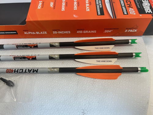 Wicked Ridge Match 400 20 Alpha-Blaze Carbon Arrows, 20", 3 Pack-Dead ...