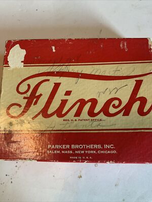 Vintage FLINCH Card Game & Original Box Card Game All Cards And ...