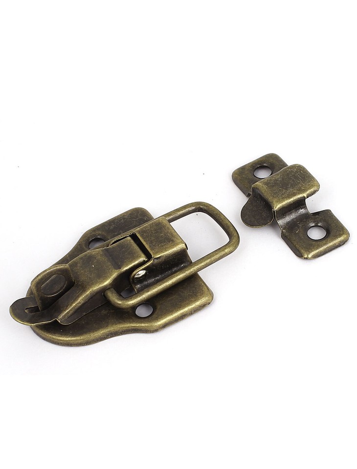 Cabinet Boxes Duck-billed Metal Toggle Latch Catch Hasp Bronze Tone w ...