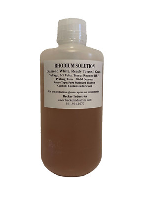 RHODIUM Solutions, Rhodium plating Solution, super bright, Industrial ...