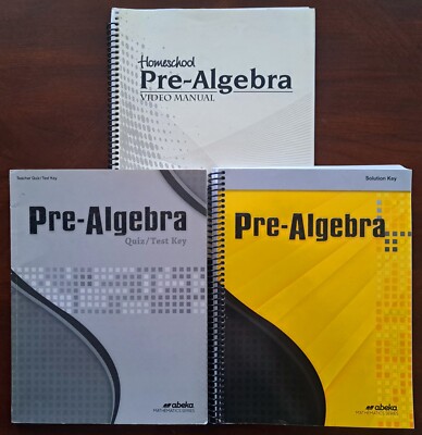 Abeka 8th Grade Pre Algebra solution key Quiz Test key FB441 | eBay