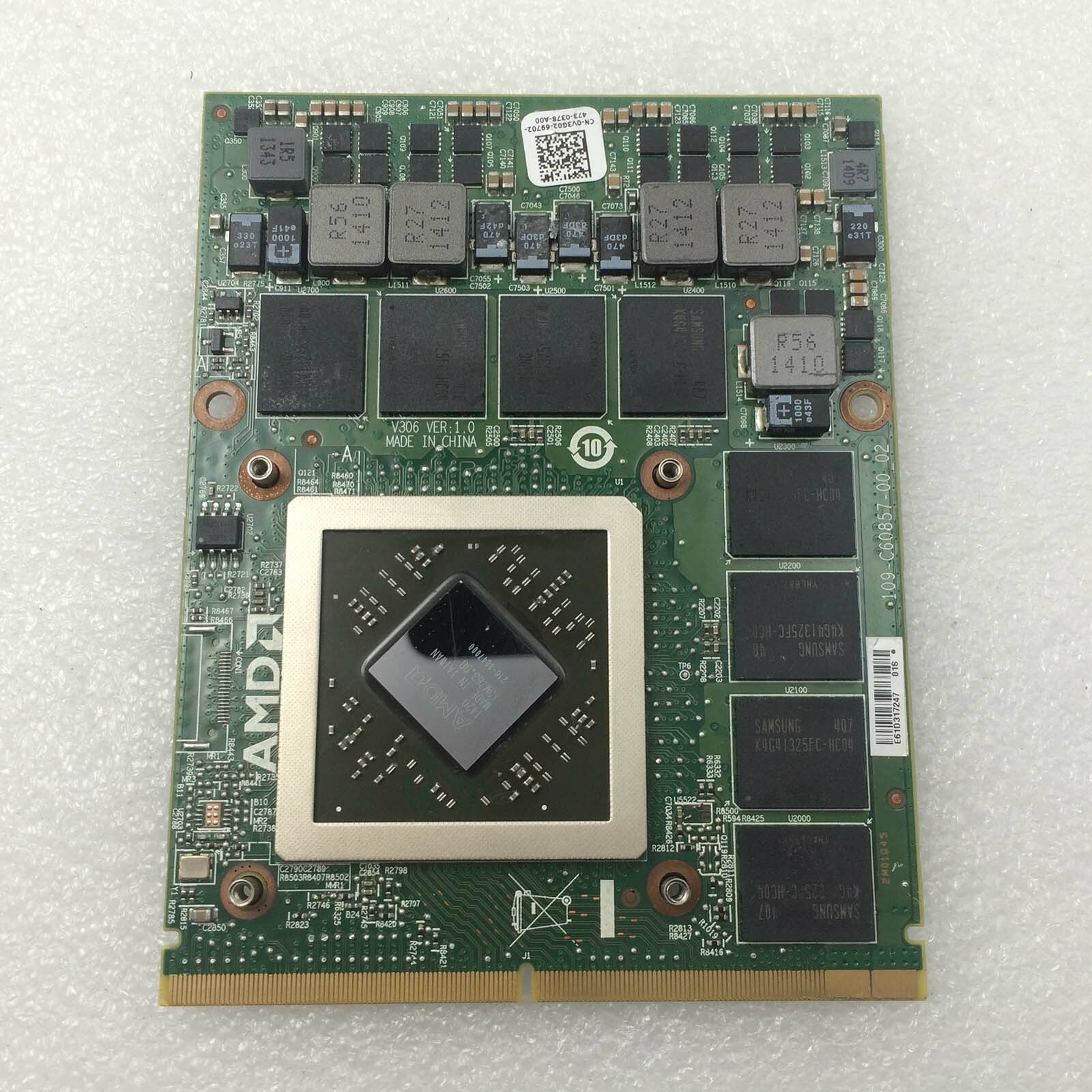 For Dell ALIENWARE M17X R5 R9 M290X 4G 216-0847000 Graphics Card 0V3G02 ...