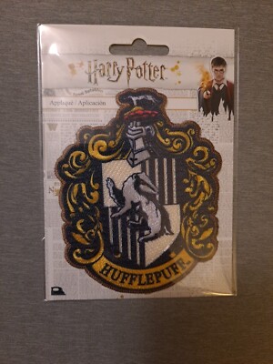 NEW! HARRY POTTER HUFFLEPUFF CREST SUBLIMATED EMBROIDERED IRON ON PATCH ...