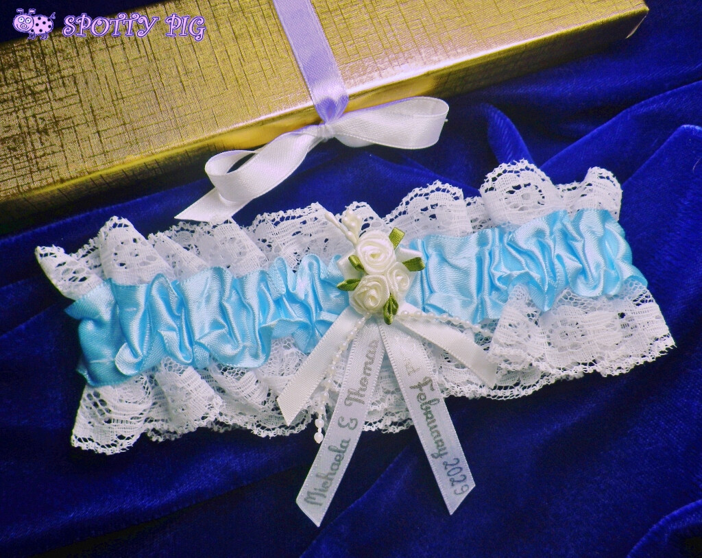Blue garter belt wedding 60 photos - Astyledwedding.com