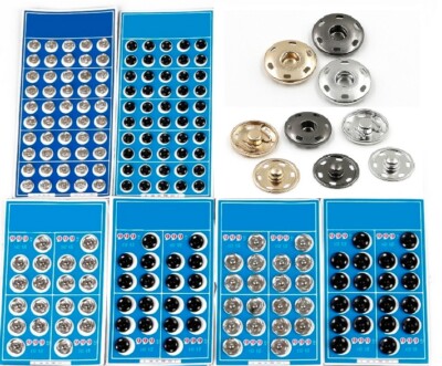 METAL SNAP BUTTON POPPER BUTTONS FASTENERS PRESS STUD SEWING | eBay UK