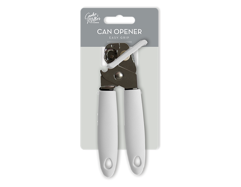Heavy Duty Stainless Steel Tin Can Opener Cutter Easy Comfy Handle Grip ...