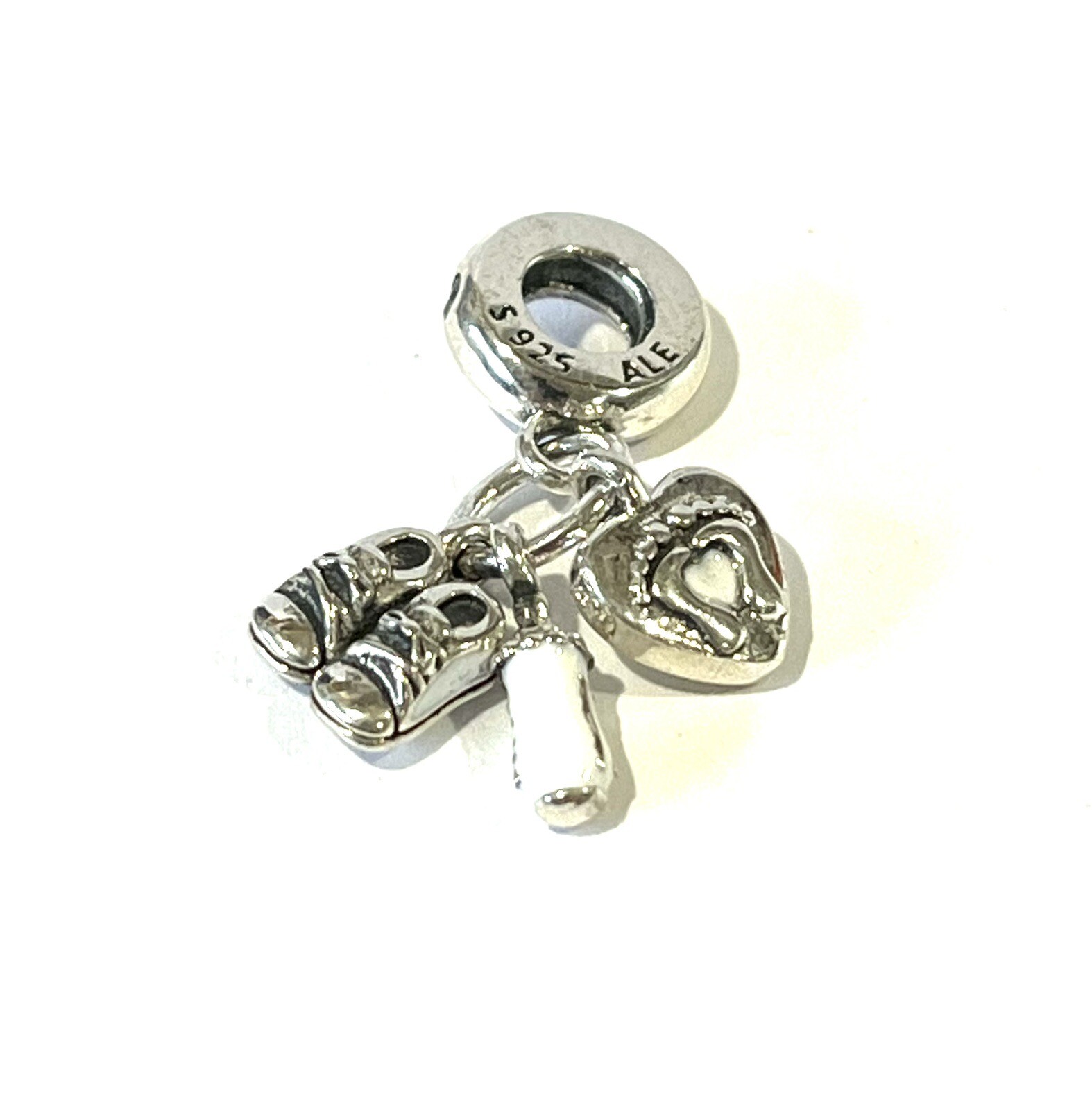 PANDORA Charm Sterling Silver Ale S925 My Little Baby Dangle 798106CZ ...
