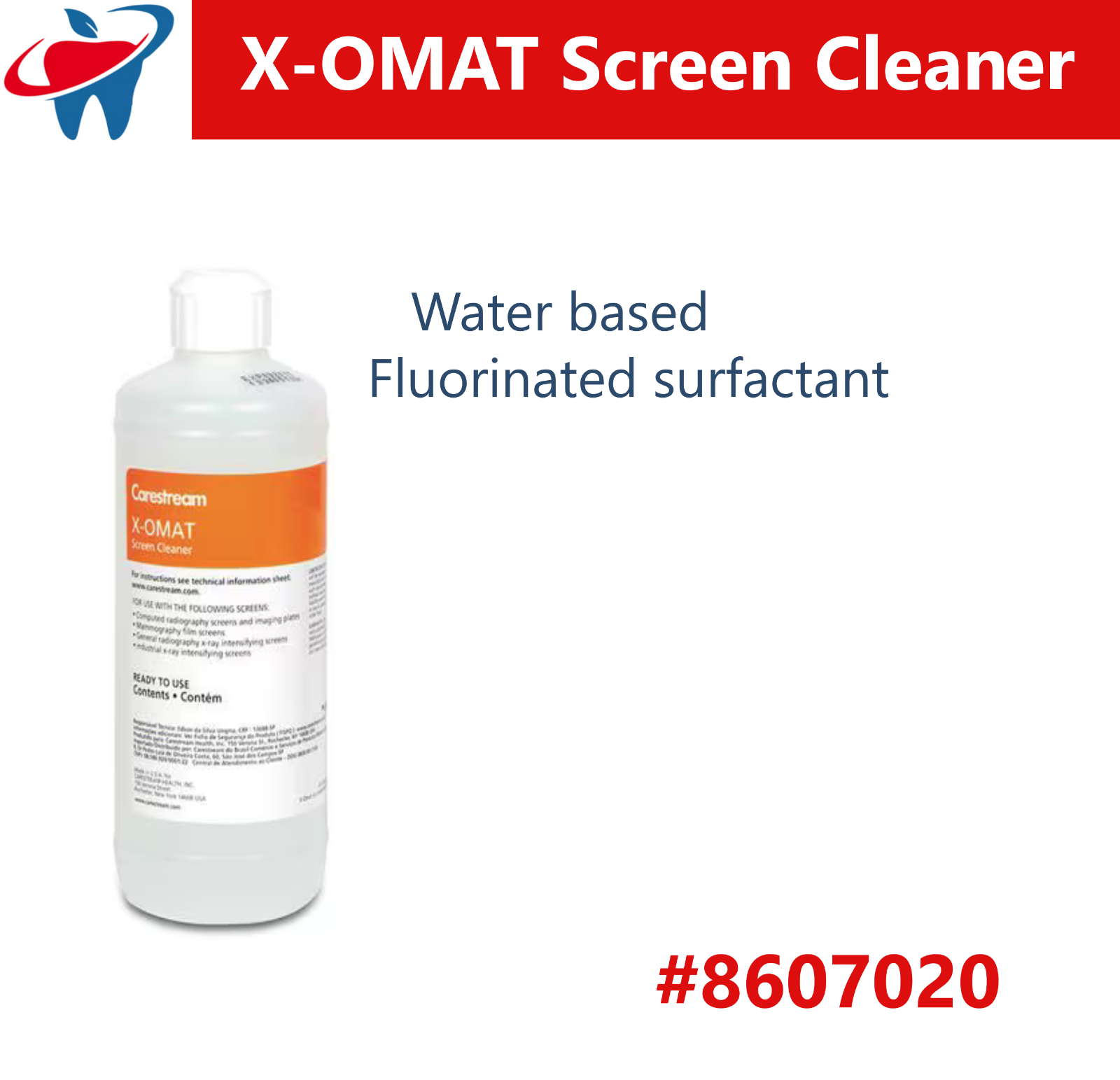 CARESTREAM X-OMAT SCREEN CLEANER X-Ray Radiography Screen Cleaner ...