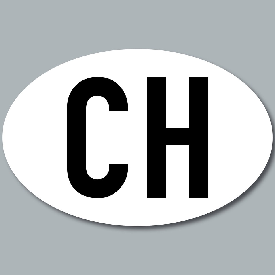 10 Sticker Ch Sticker Switzerland Country Codes 4061963019788 | eBay ...