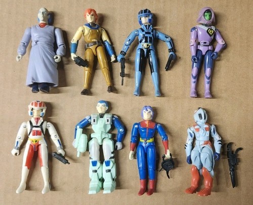 Robotech Vintage 1985 Lot of 8 Action Figures with Weapons, Helmets ...