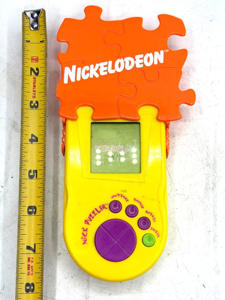 Vintage Nickelodeon 1995 Nick Puzzler Handheld Puzzle Game Toy VIDEO ...