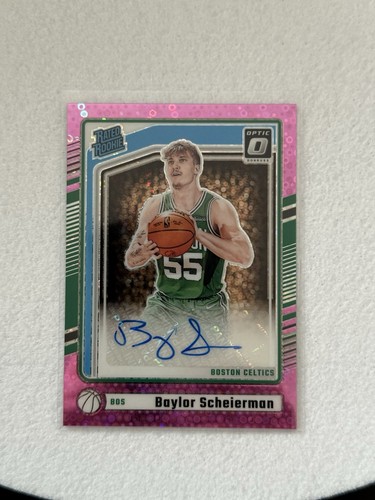 2024-25 Donruss Optic Baylor Scheierman Rated Rookie Pink Fast Break ...