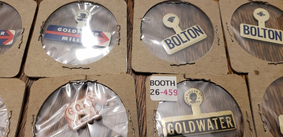 Vintage Political Campaign Lapel Buttons Lot of 38 Goldwater, Johnson ...