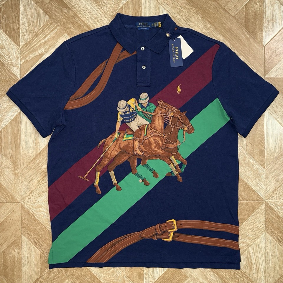 Polo Ralph Lauren Limited Edition Equestrian Horse Rugby Shirt Stadium ...